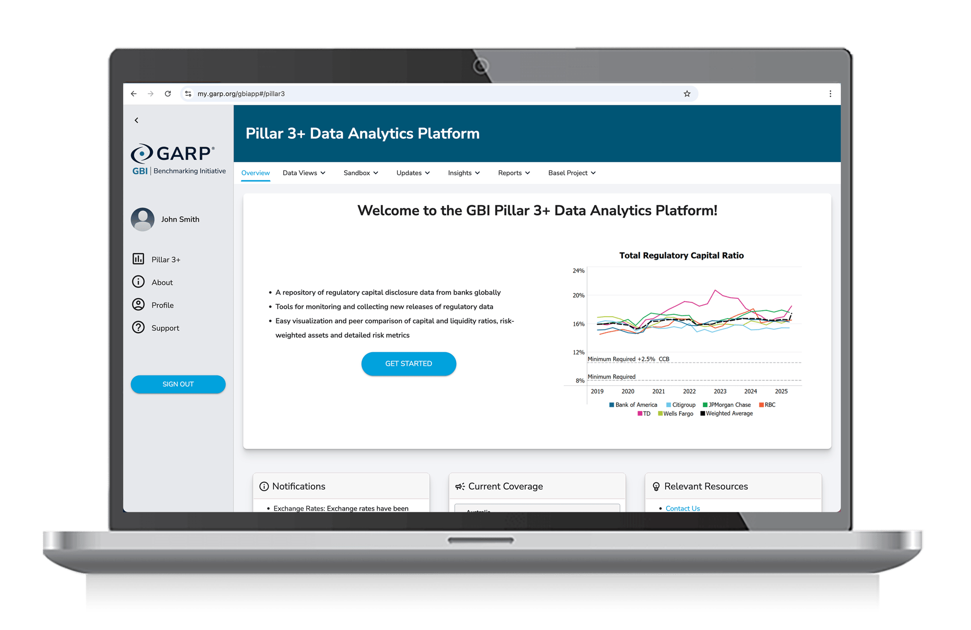 Pillar 3+ Data Analytics Platform | GARP Global Benchmarking Initiative | GARP